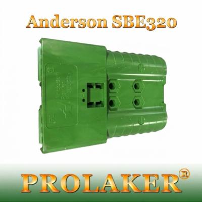 China Anderson SBE320A/150V 320A Green Battery Connector 70mm² Silver Plated Contacts for Forklift Charger Traction Battery for sale
