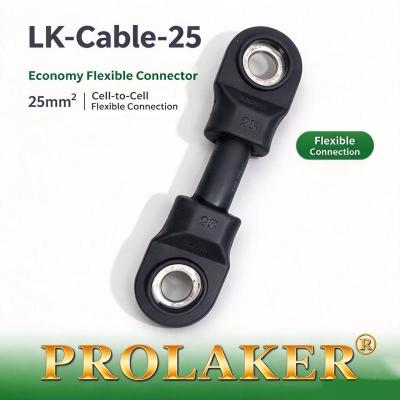 China LK-Cable-25 Flexible Type Battery Connection Cables Lead-Acid Cell Links 25mm² Rubber Jacket Copper Conductor Customized Length for sale