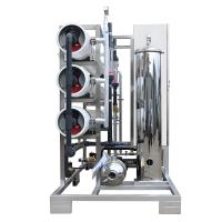 China 98% Salt Rejection Brackish Water Reverse Osmosis System With Siemens S7 PLC Control for sale