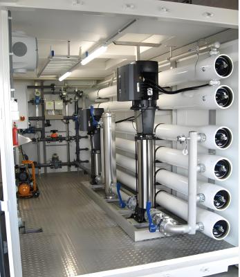 China Steel FRP In-Container Reverse Osmosis Plant for Desalination with 500m3/day Capacity and 380V Power for sale