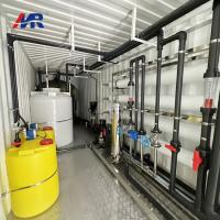 China Containerized 200m3 Per Day Reverse Osmosis System with 15 kW Power and 380 V Voltage for Borehole Water Treatment for sale