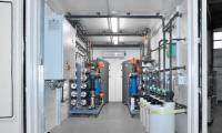 China Containerized Commercial RO System with 10000L/Hour Capacity and 25kw Power for Industrial Water Treatment for sale