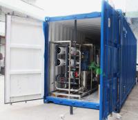 China Containerized Commercial RO System with 10000L/Hour Capacity and 25kw Power for Industrial Water Treatment for sale