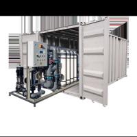 China Containerized Commercial RO System with 10000L/Hour Capacity and 25kw Power for Industrial Water Treatment for sale