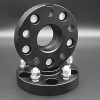 China Black Forged Aluminum Wheel Spacers 25mm 5x114.3 for Toyota Yaris Hub Centric 60mm for sale