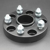 China Black Forged Aluminum Wheel Spacers 25mm 5x114.3 for Toyota Yaris Hub Centric 60mm for sale