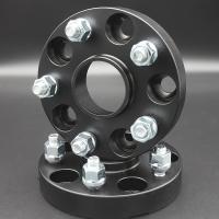 China Black Forged Aluminum Wheel Spacers 25mm 5x114.3 for Toyota Yaris Hub Centric 60mm for sale