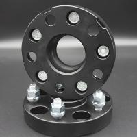 China Black Forged Aluminum Wheel Spacers 25mm 5x114.3 for Toyota Yaris Hub Centric 60mm for sale