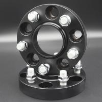 China 25mm Forged Aluminum Hub-Centric Wheel Spacers Anodized Black for 2016 Ford Mustang 5x114.3 for sale