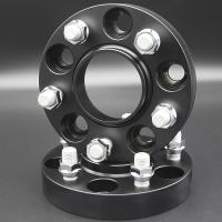 China 25mm Forged Aluminum Hub-Centric Wheel Spacers Anodized Black for 2016 Ford Mustang 5x114.3 for sale