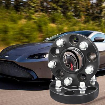 China 25mm Forged Aluminum Hub-Centric Wheel Spacers Anodized Black for 2016 Ford Mustang 5x114.3 for sale