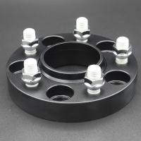 China 25mm Forged Aluminum Hub-Centric Wheel Spacers Anodized Black for 2016 Ford Mustang 5x114.3 for sale