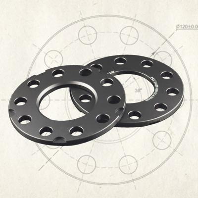 China Anodized Black Forged Aluminum Flat Wheel Spacer 5x120 72.6mm for BMW E F Chassis for sale