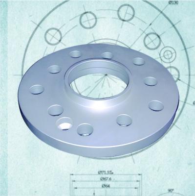 China 14mm Forged Aluminum Hub Centric Wheel Spacers 5x130 71.6mm for Porsche 911 Boxster Cayenne for sale