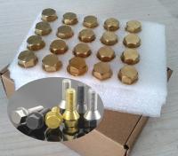 China RCTuning Gold Titanium GR5 M12x1.5 Wheel Bolts Grade 10.9 for BMW E Chassis for sale