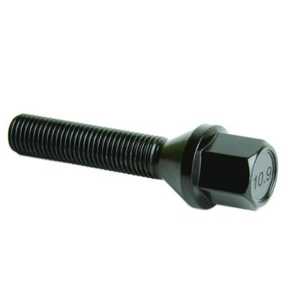 China RCTuning Grade 10.9 Extended Black Wheel Bolts Studs M12x1.5 For BMW E Chassis for sale