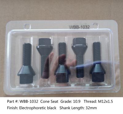 China BMW E Chassis M12x1.5 Extended Wheel Bolts 32mm Shank Grade 10.9 for sale