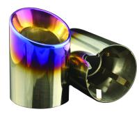 China Black 98mm Angle Cut Slip On Exhaust Tips for BMW M3 M4 F80 F82 M2 Competition F87 S55 for sale