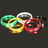 China CNC Machined Aluminum Wheel Hub Centric Rings OD74.1 ID72.6 Anodized Black for BMW Mini for sale