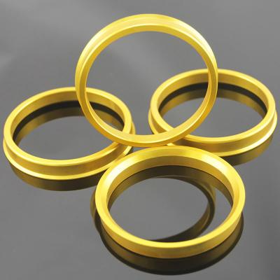 China CNC Aluminum Hub Centric Rings OD73.0 ID65.1 Anodized Gold for Alfa Saab Opel Volvo for sale