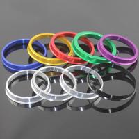 China CNC Machined Aluminum Hub Ring 63.4mm OD 60.0mm ID Anodized Coatings Wheel Tuning for sale