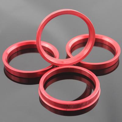 China Anodized Red Aluminum Hub Centric Rings OD73.0 ID63.4 for Mazda Volvo Ford for sale