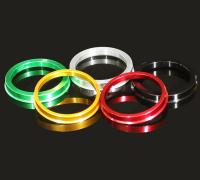 China CNC Super Thin Aluminum Hub Centric Rings OD73.0 ID67.1 Anodized Blue for Mazda Ford for sale
