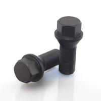 China Black Titanium GR5 Wheel Bolts Grade 10.9 M12x1.5 26mm Shank for BMW F G Chassis Mini for sale