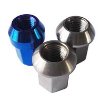 China GR5 Titanium Wheel Nuts M12x1.25 M14x1.5 PVD Coated Lug Nuts for Automotive for sale
