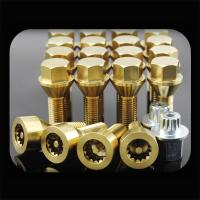China RCTuning Gold Titanium GR5 M12x1.5 Wheel Bolts Grade 10.9 for BMW E Chassis for sale