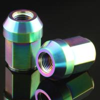 China PVD Coating Titanium GR5 Close End Lug Nuts M12x1.25 M14x1.5 for Auto Replacement for sale