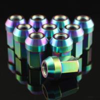 China PVD Coating Titanium GR5 Close End Lug Nuts M12x1.25 M14x1.5 for Auto Replacement for sale