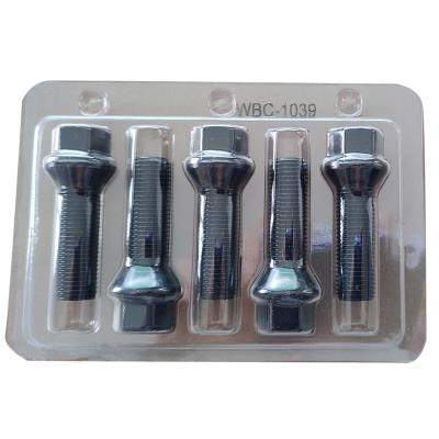 China Grade 10.9 M14x1.5 Extended Wheel Bolts 39mm Shank for VW Audi Ball Seat for sale