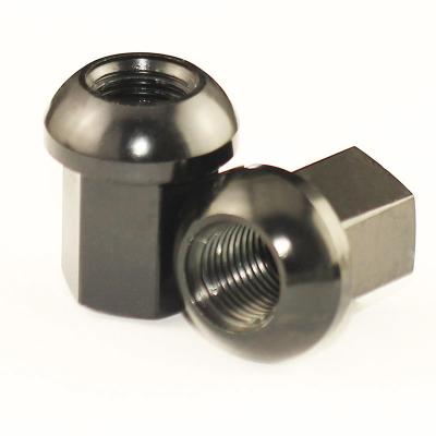 China M14x1.5 32mm Black Aluminum Ball Seat Lug Nut for Porsche 19mm Hex for sale