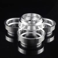 China 30mm Aluminum Wheel Hub Centric Rings OD73.0 ID60.0 Anodized Silver CNC Machined for sale