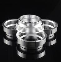 China 30mm Aluminum Wheel Hub Centric Rings OD73.0 ID60.0 Anodized Silver CNC Machined for sale