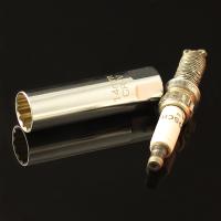 China BMW MINI 14mm Thin Wall Spark Plug Socket 12 Point 3/8 Drive Matte Chrome for sale