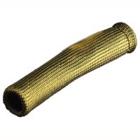 China 2x6.5 Inch Titanium Spark Plug Wire Boot Protective Sleeve 1000C Silica Basalt Fabric for sale