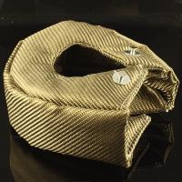 China Silica Basalt Fabric Turbocharger Heat Shield Cover 1800F Fire Shield Turbo Blanket for sale