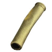 China 2x6.5 Inch Titanium Spark Plug Wire Boot Protective Sleeve 1000C Silica Basalt Fabric for sale