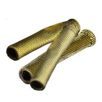 China 2x6.5 Inch Titanium Spark Plug Wire Boot Protective Sleeve 1000C Silica Basalt Fabric for sale