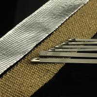 China Basalt Fiber Silica Fabric Heat Shield Wrap Tape 1370C 50mm Width Thermal Insulation for sale