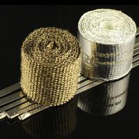 China Basalt Fiber Silica Fabric Heat Shield Wrap Tape 1370C 50mm Width Thermal Insulation for sale