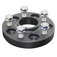 China 15mm Forged Aluminum Wheel Spacers Anodized Black 5x108 63.4mm for Ford Focus ST RS for sale