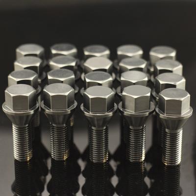 China Grade 10.9 Titanium GR5 Wheel Stud M14x1.25 26mm Shank for BMW F G Chassis for sale