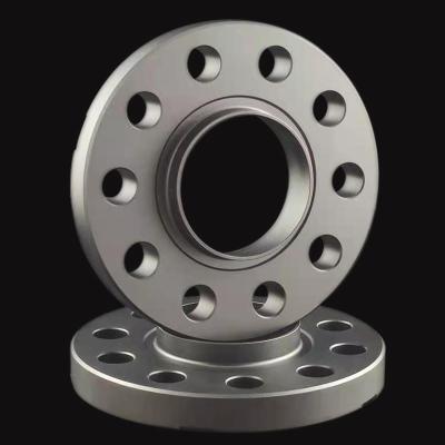China Anodized Black Forged Aluminum Wheel Spacers 5x112 15mm for Toyota GR Supra for sale