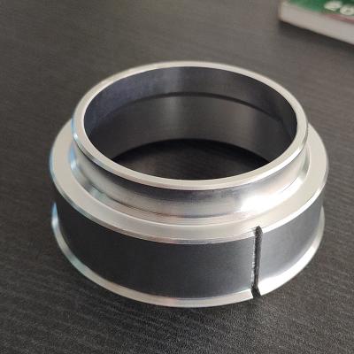 China 30mm Aluminum Wheel Hub Centric Rings OD73.0 ID60.0 Anodized Silver CNC Machined for sale