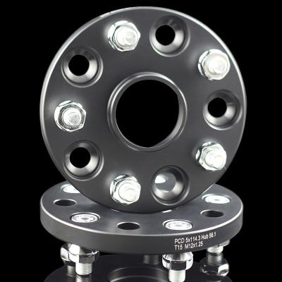 China 15mm Forged Hubcentric Aluminum Wheel Spacers for Subaru 5x114.3 56.1mm for sale