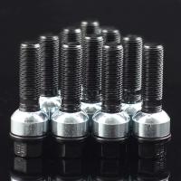 China Grade 12.9 Extended Lug Nuts 35mm Black Finish Shank for Porsche Wheel Spacers for sale