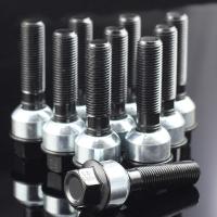 China Grade 12.9 Extended Lug Nuts 35mm Black Finish Shank for Porsche Wheel Spacers for sale